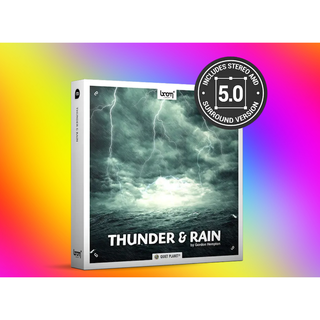Boom Library Thunder and Rain Sound Effects SFX Library with Stereo ...