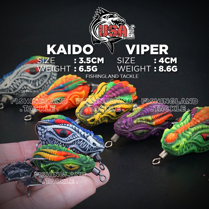 USA Kaido & Viper Soft Frog By BPO | 3.5cm / 4cm | Umpan Tiruan Katak ...