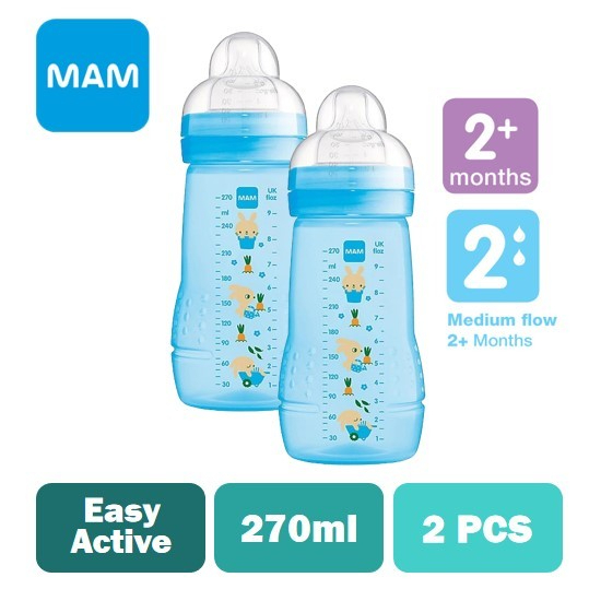 MAM Botol Susu Easy Active Baby Feeding Bottle 270ml / 330ml | Shopee ...