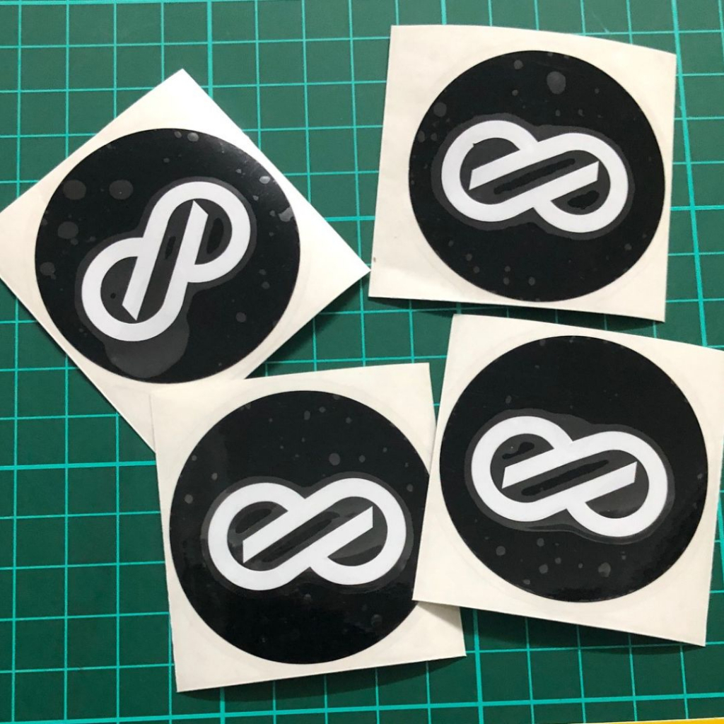 Enkei LOGO Rim Cap Sticker Wheel Decal Sticker JDM Honda Toyota Perodua ...