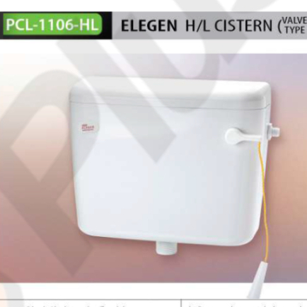 TECHPLAS 9LITRES Plastic Water Cistern Toilet Flushing Tank 1103/1104 ...