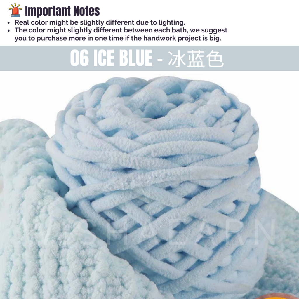 Ready Stock Microfiber Polyester Soft Yarn/ Super Thick Chunky Yarn 90 ...