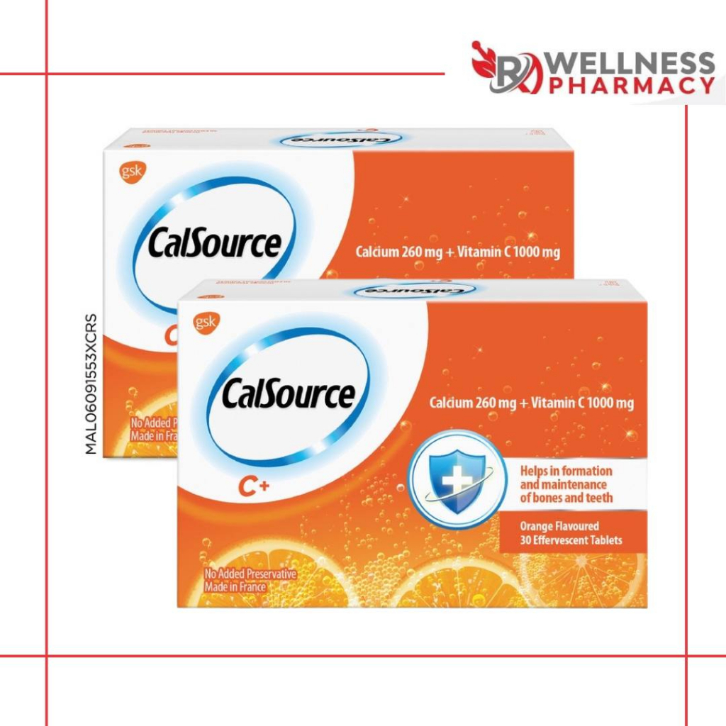 CALSOURCE CALCIUM 260MG + VITAMIN C 1000MG | Shopee Malaysia