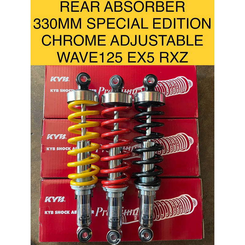 RXZ REAR ABSORBER BELAKANG SET 330MM ADJUSTABLE CHROME SPECIAL EDITION ...
