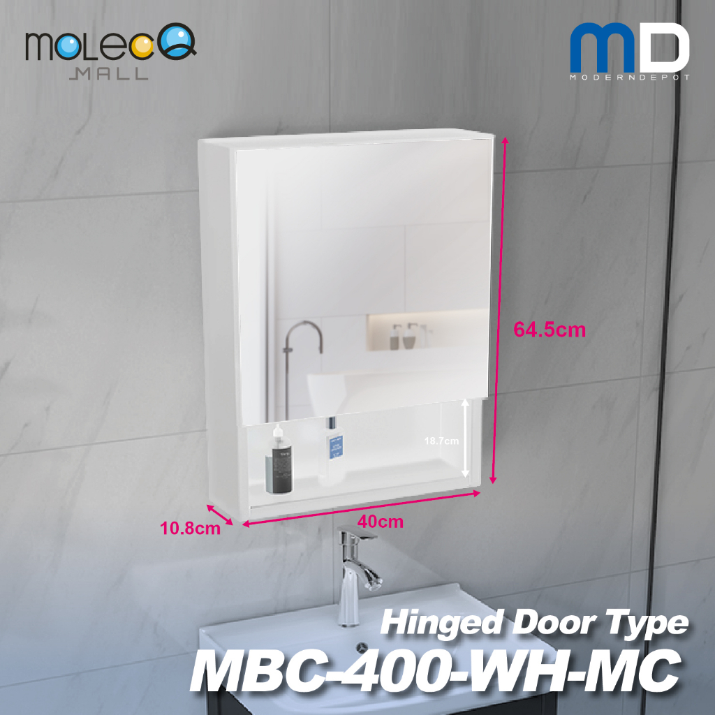 Modern Depot Bathroom Mirror Cabinet Premium Aluminum Mirror Box Bathroom Cabinet LED Lighting ...