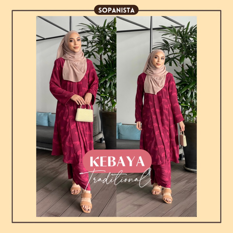 [READYSTOK] HAURABELLE CINDAI KEBAYA LABUH KEBARUNG MURAH SIMPLE ...