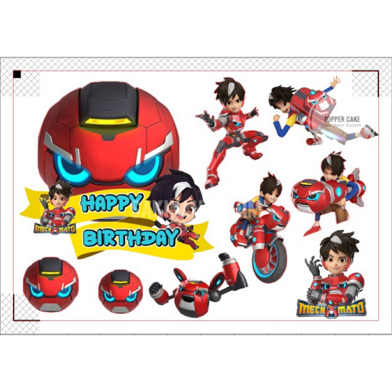 TOPPER CAKE MURAH MECHAMATO 2022 | Shopee Malaysia