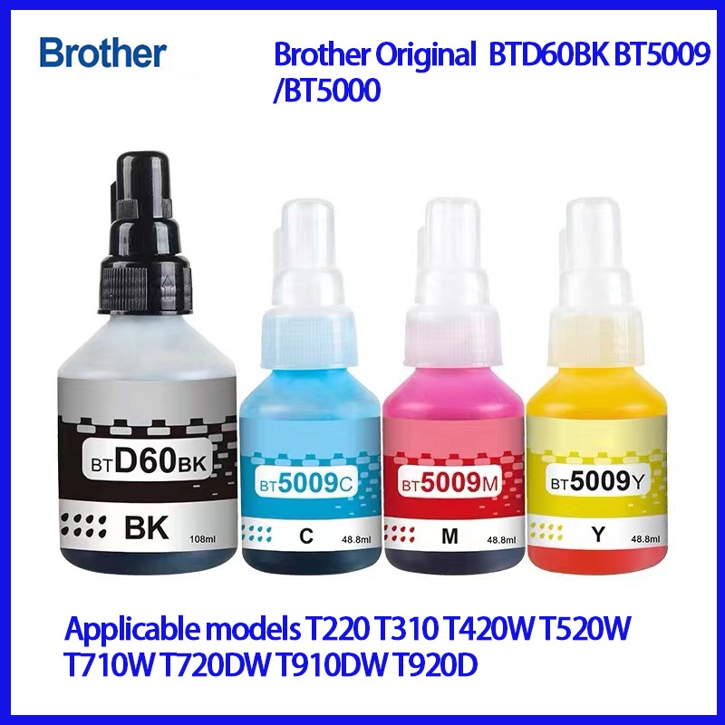 Malaysia SpotCOD Brother Original BTD60BK BT5000 BT5009 BCMY Refill Ink ...