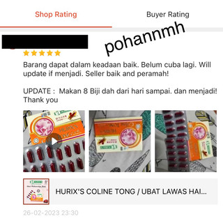 HURIX'S COLINE TONG / UBAT LAWAS HAID 10X2 KAPSUL | Shopee Malaysia