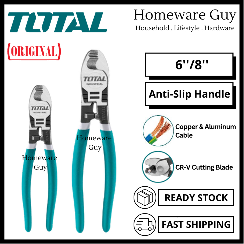 (TOTAL 6''/8'') Wire Cable Cutter Copper Cable Cutter Aluminum Cable ...
