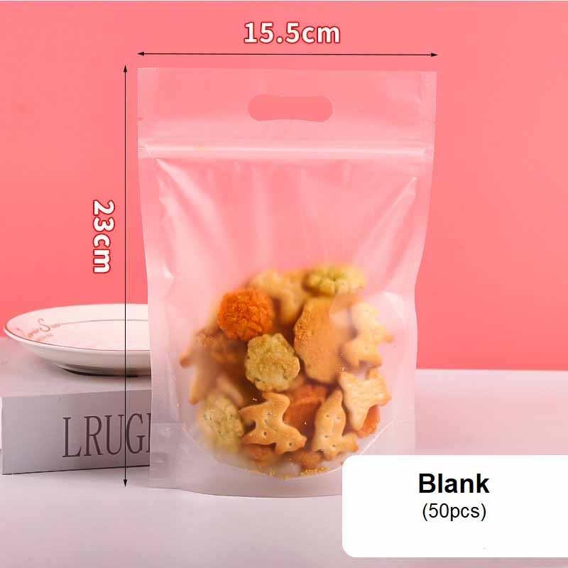 Plastic Storage Beg(+-50pcs) Press Seal Cartoon Pembungkusan Biskut ...