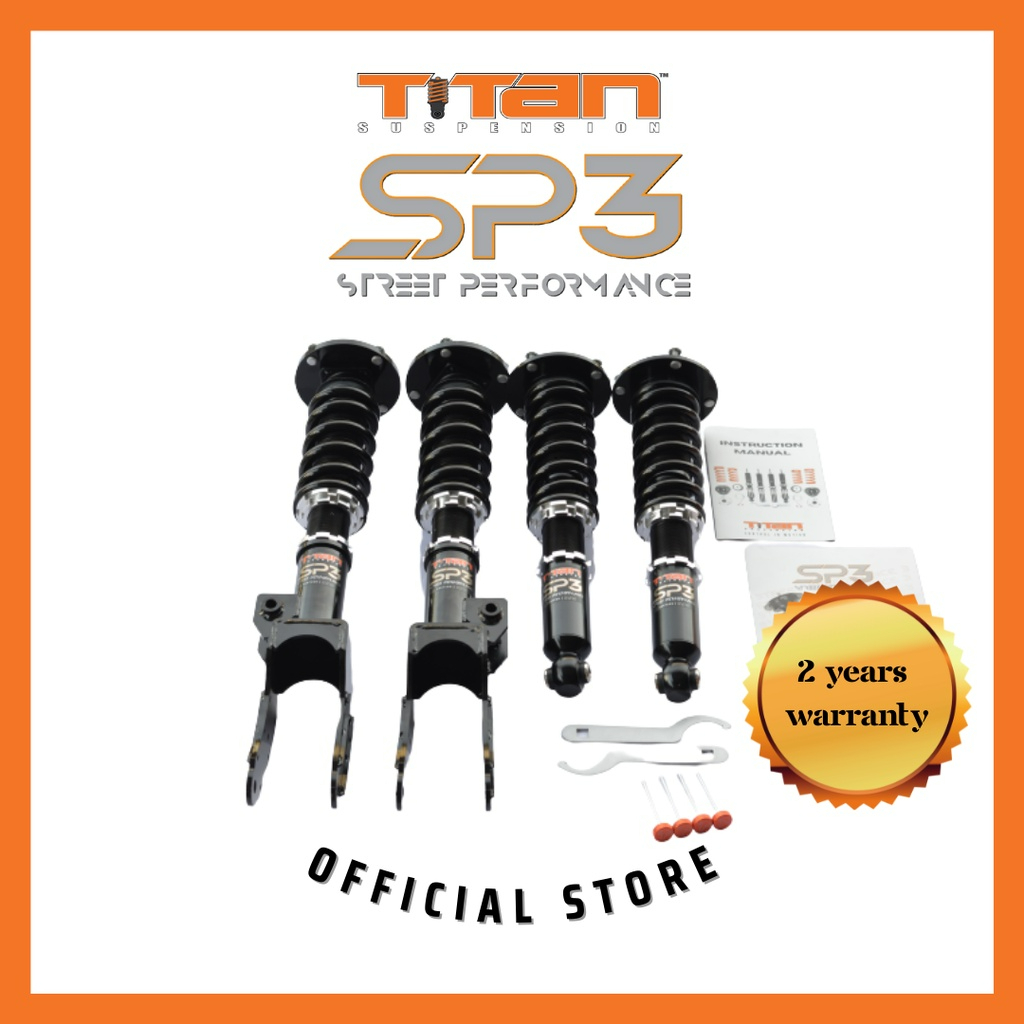 TiTAN SP-3 Adjustable Coilover Suspension Porsche Cayenne 958 Airmatic ...