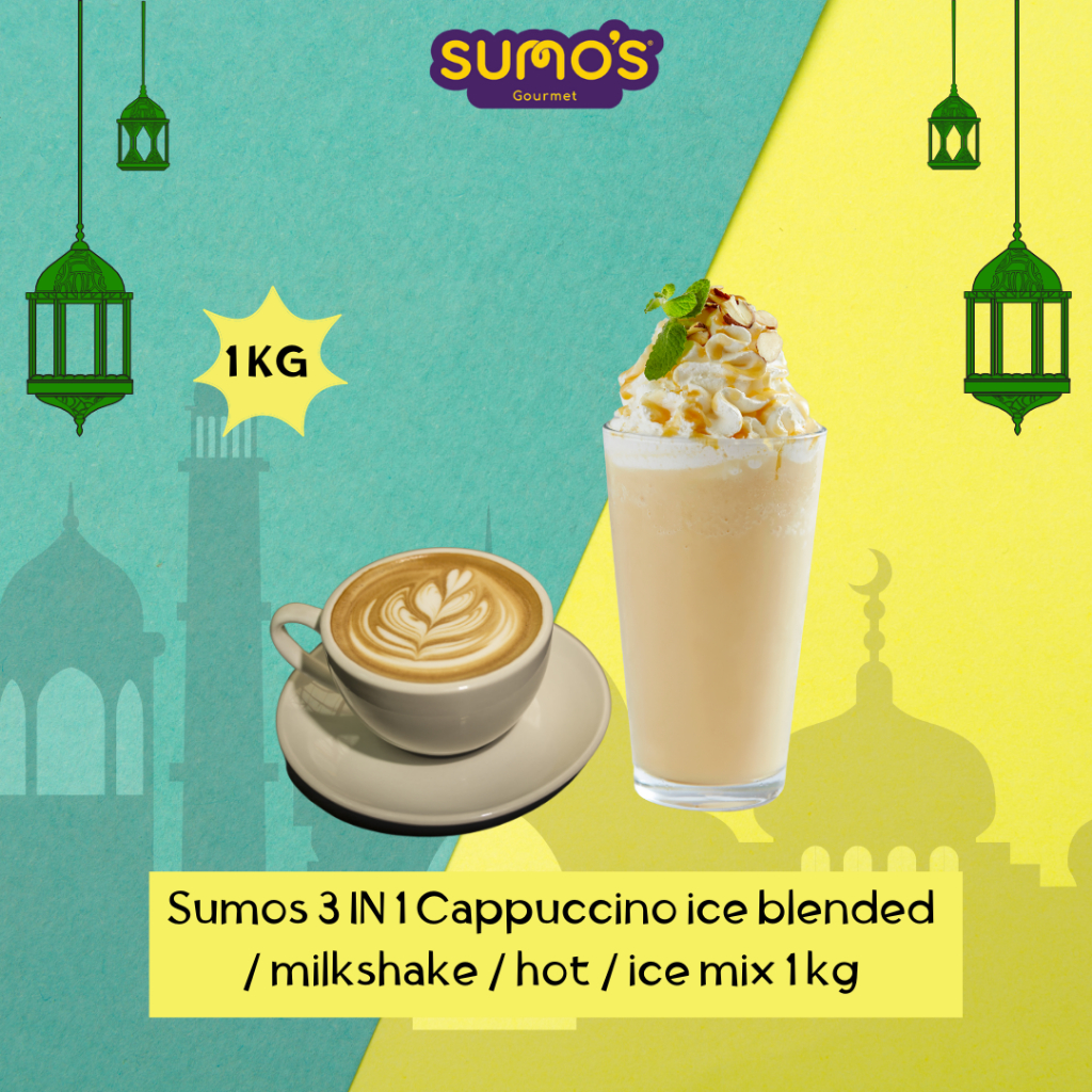 Sumo's 3 in 1 Cappuccino Ice Blended Mix - 1kg pack Halal | Shopee Malaysia