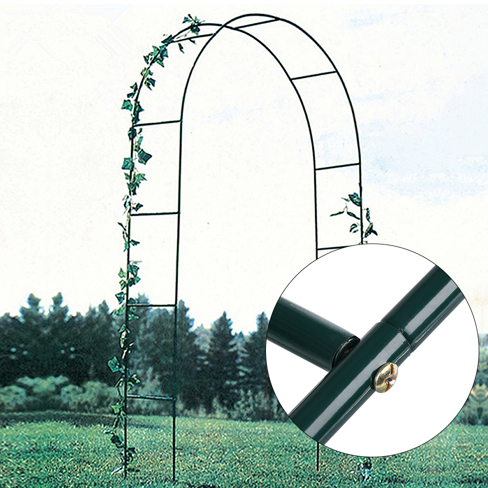 Gardening arched flower stand bracket climbing vine frame wedding ...