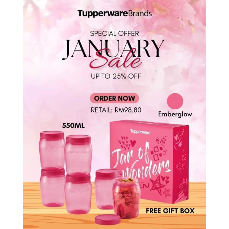 UNIVERSAL JAR TUPPERWARE 550ML | Shopee Malaysia