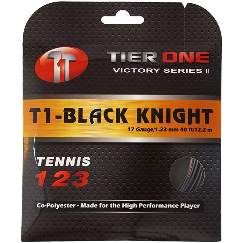 Tier One Black Knight 17/1.23 Tennis String (1 pack) | Shopee Malaysia