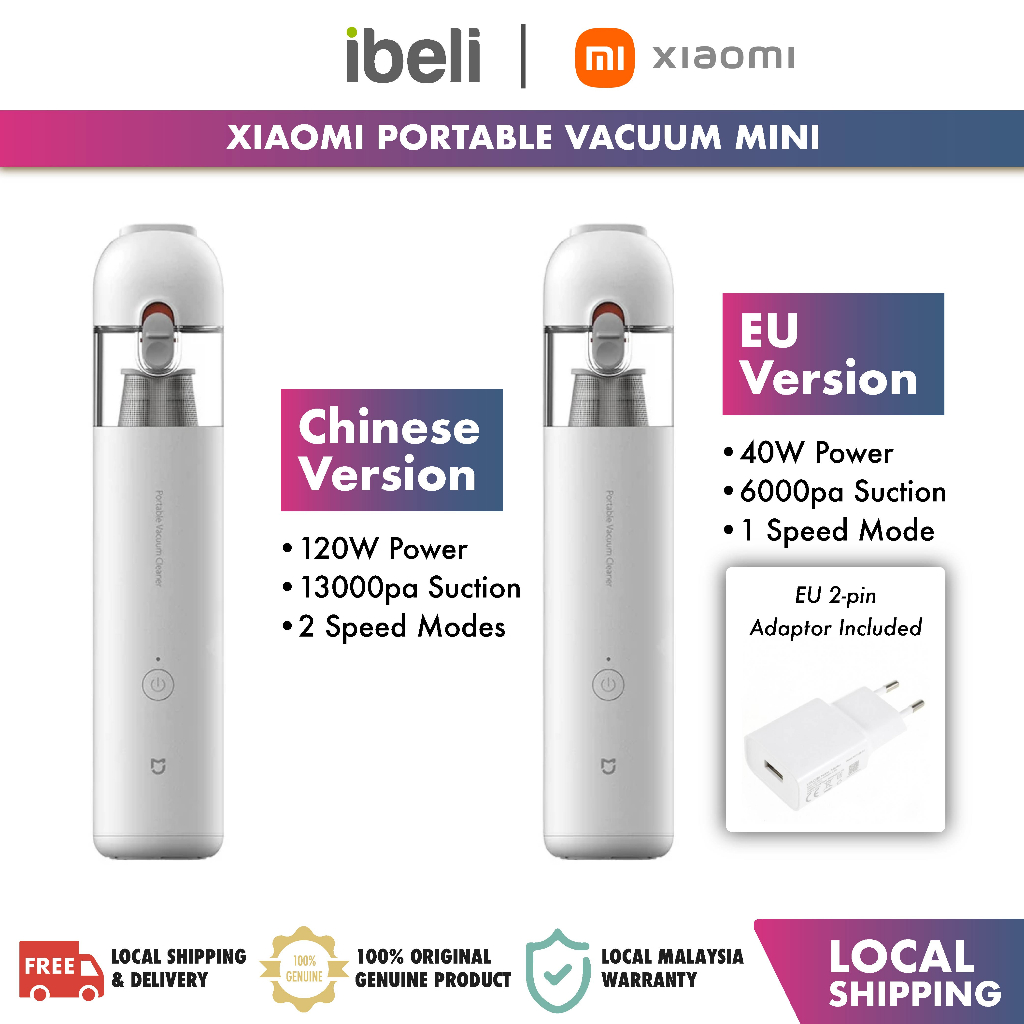 Xiaomi Mi Vacuum Cleaner Mini Mi Portable Vacuum Cleaner Handheld ...