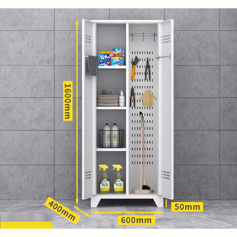 All-steel cleaning cabinet hole cabinet partition storage cabinet ...