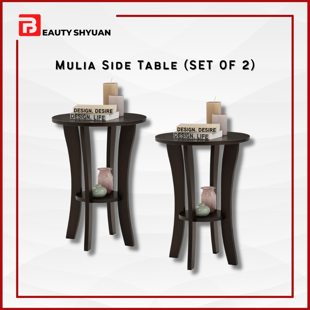 [SET OF 2PCS] MULIA Side Table Bedroom Bedside Table Meja Tepi Meja ...