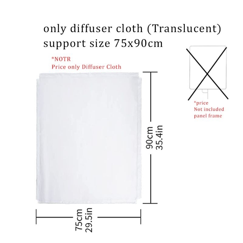 Selens 75x90cm Portable Flag Panel Reflector Diffuser Frame for ...