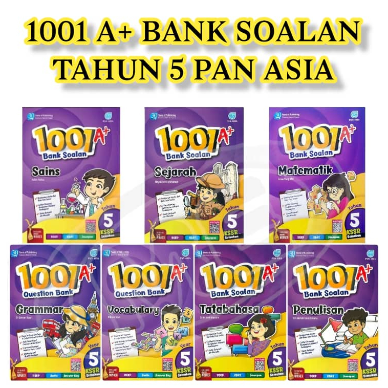 1001 A+ QUESTION BANKS YEAR 5 KSSR SEMAKAN | Shopee Malaysia