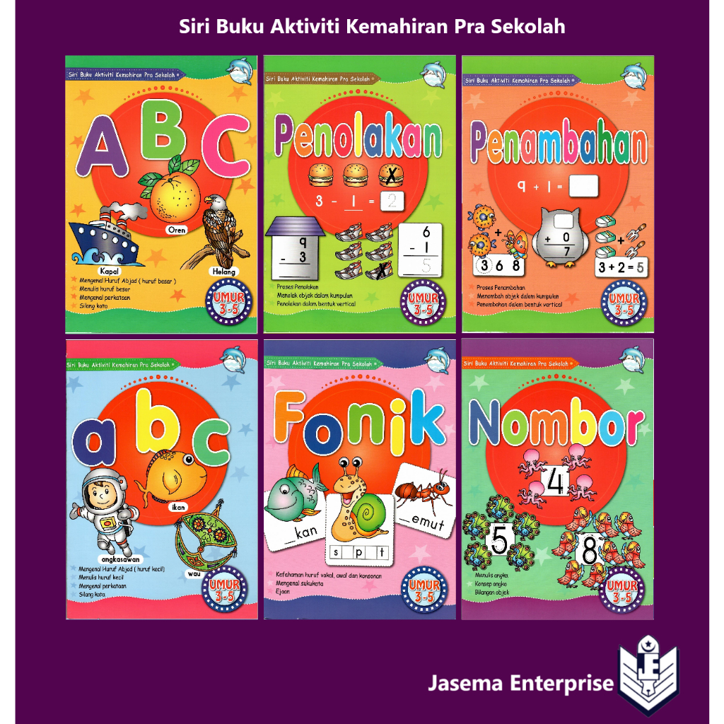 Siri Buku Aktiviti Kemahiran Prasekolah ABC | abc | Penambahan ...