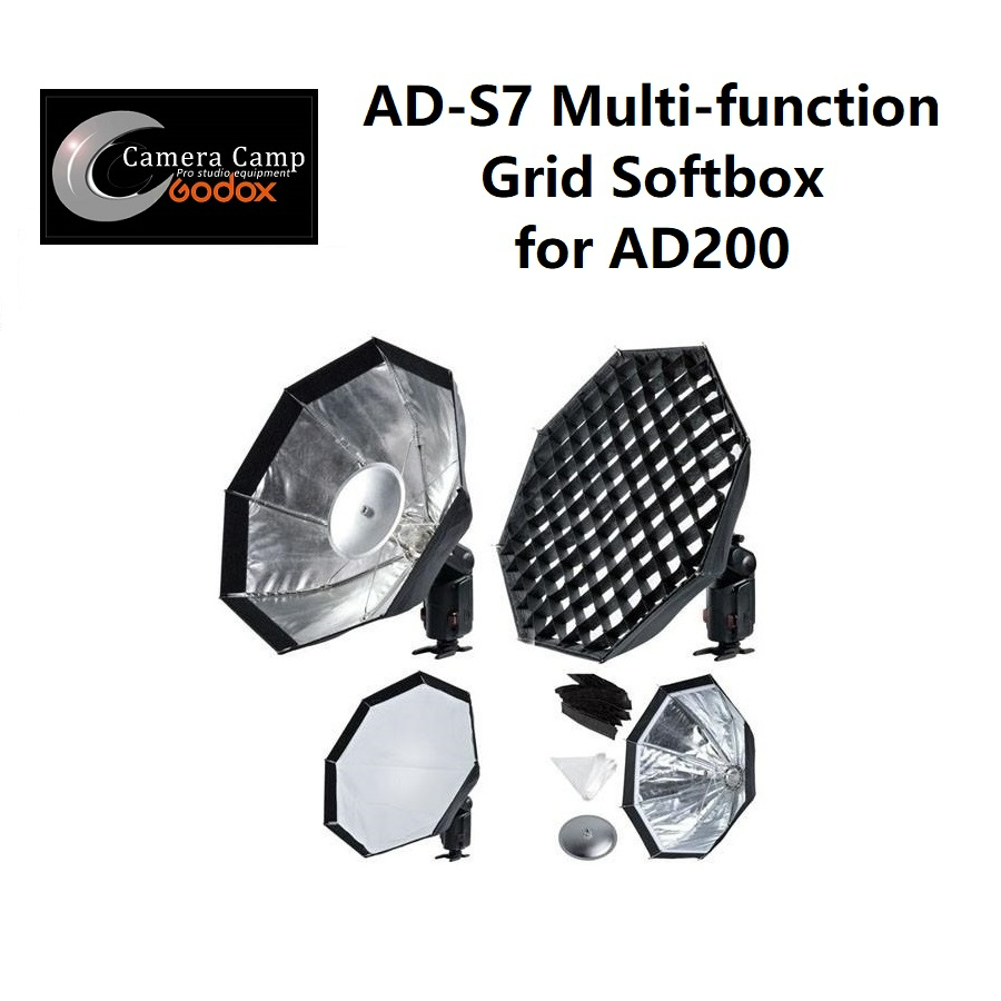 Godox AD-S7 Multi-functional Grid Softbox for WITSTRO Flash AD200 ...