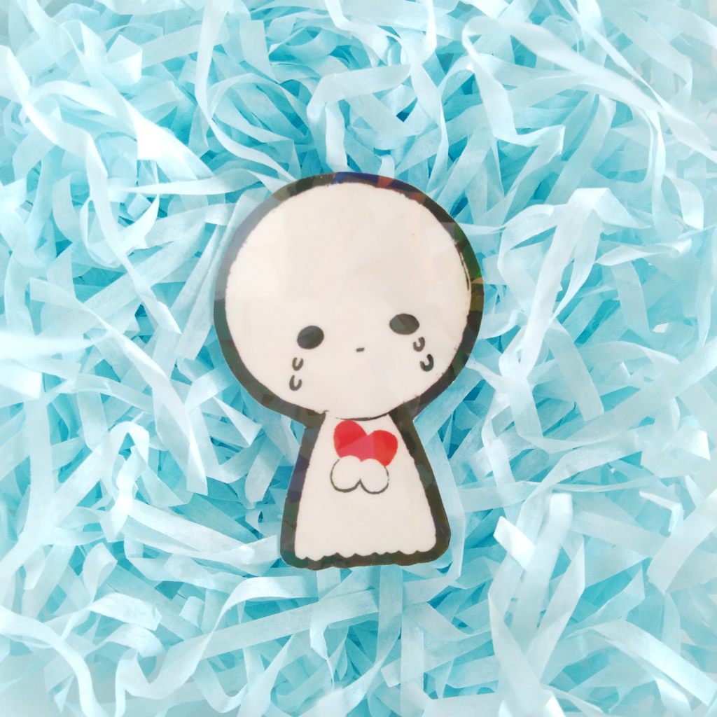 [amaoiscat] Little Sad Ghost Sticker | Shopee Malaysia