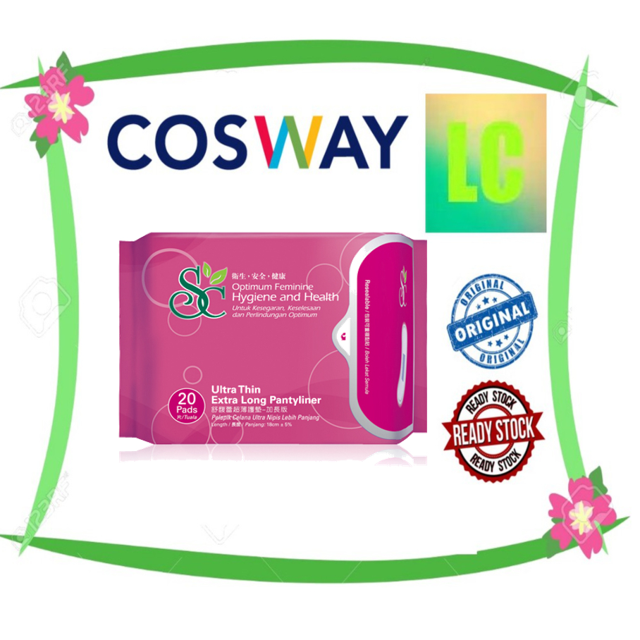 Cosway SC Ultra Thin Extra Long Pantyliner - Unscented | Shopee Malaysia