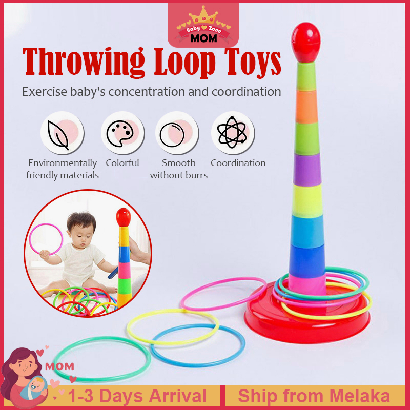 Plastic Circle Ferrule Stacked Layers Throwing Outdoor Fun Hoop Ring ...