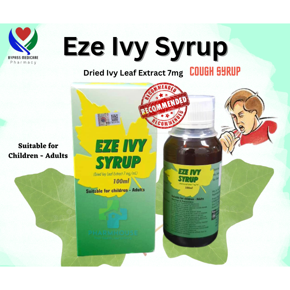 EZE IVY SYRUP 100ML UBAT BATUK [ Mengurangkan Kahak & Melegakan batuk ...