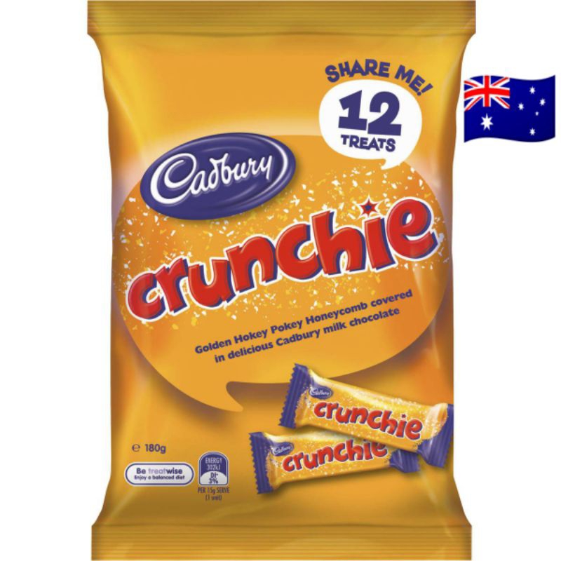 Cadbury Crunchie Share Pack 180g imported from Australia 🇦🇺 | Shopee ...