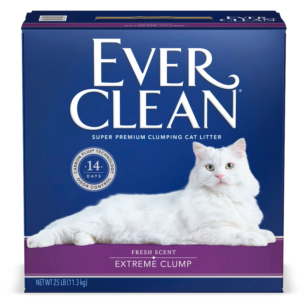 EverClean Super Premium Cat Litter Scented Extra Strong Clumping 11.3kg ...