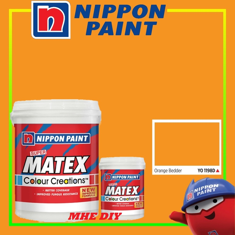 NIPPON PAINT 5L YO 1198 D ORANGE BEDDER Interior Smooth Sheen / Matt ...