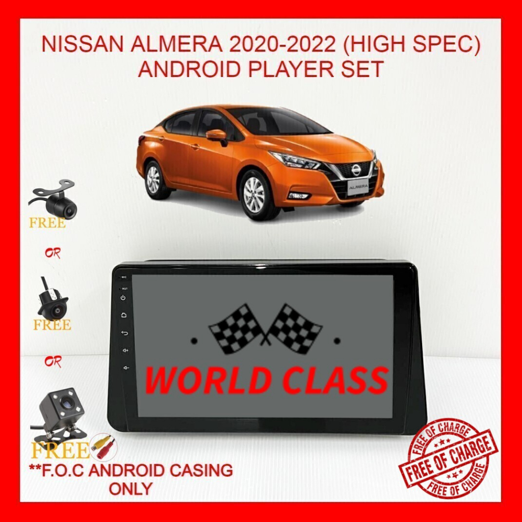 NISSAN ALMERA / KICK 2020-2022 (HIGH SPEC) 10" ANDROID IPS PLAYER 2.5D ...