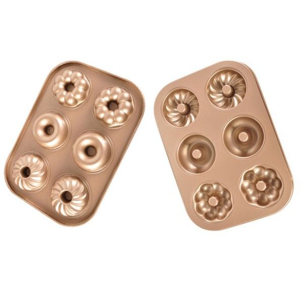 Acuan Donut Doughnut Mould 6 Lubang Non-Stick Donut Mold Baking Cake ...