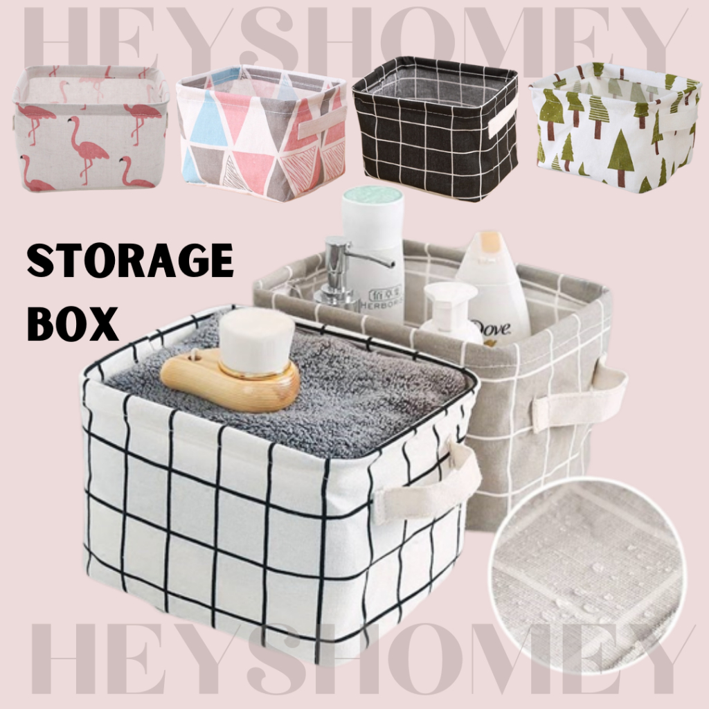 cotton Storage Box Desktop Basket Cotton Cosmetic Storage Box / bakul ...