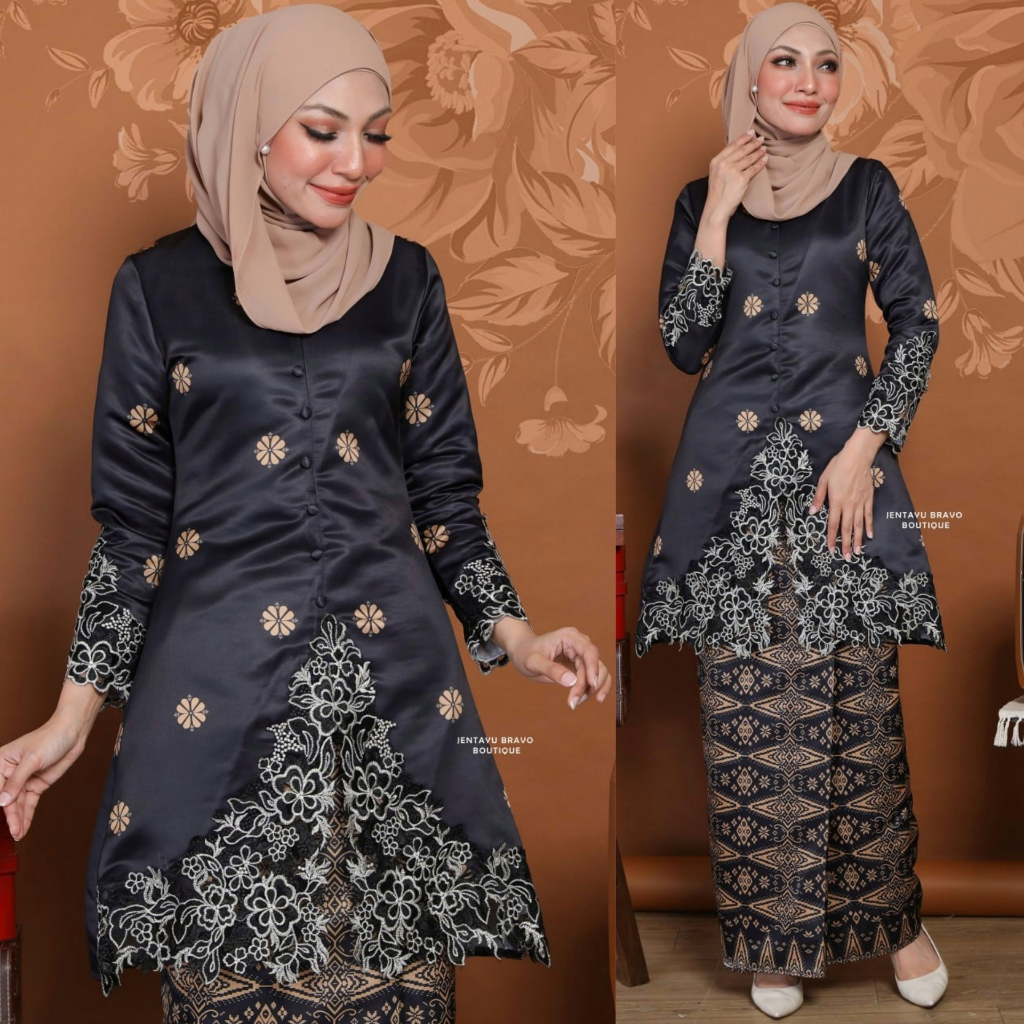 Baju Kebarung Moden Satin Duchess JUWITA TANJUNG FATEEMA Kurung Modern ...