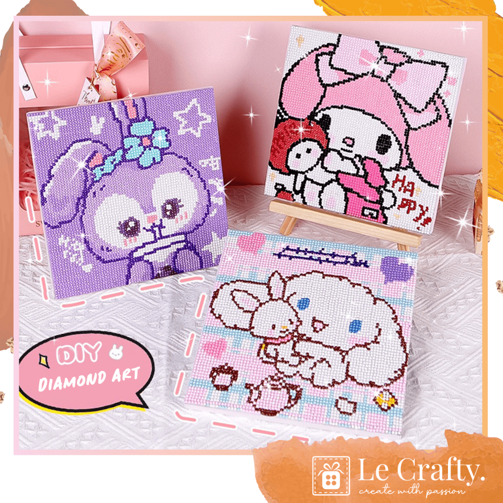 [LECRAFTY] 3D Diamond DIY Sticker Kid DIY Art Crystal Diamond Jewel ...