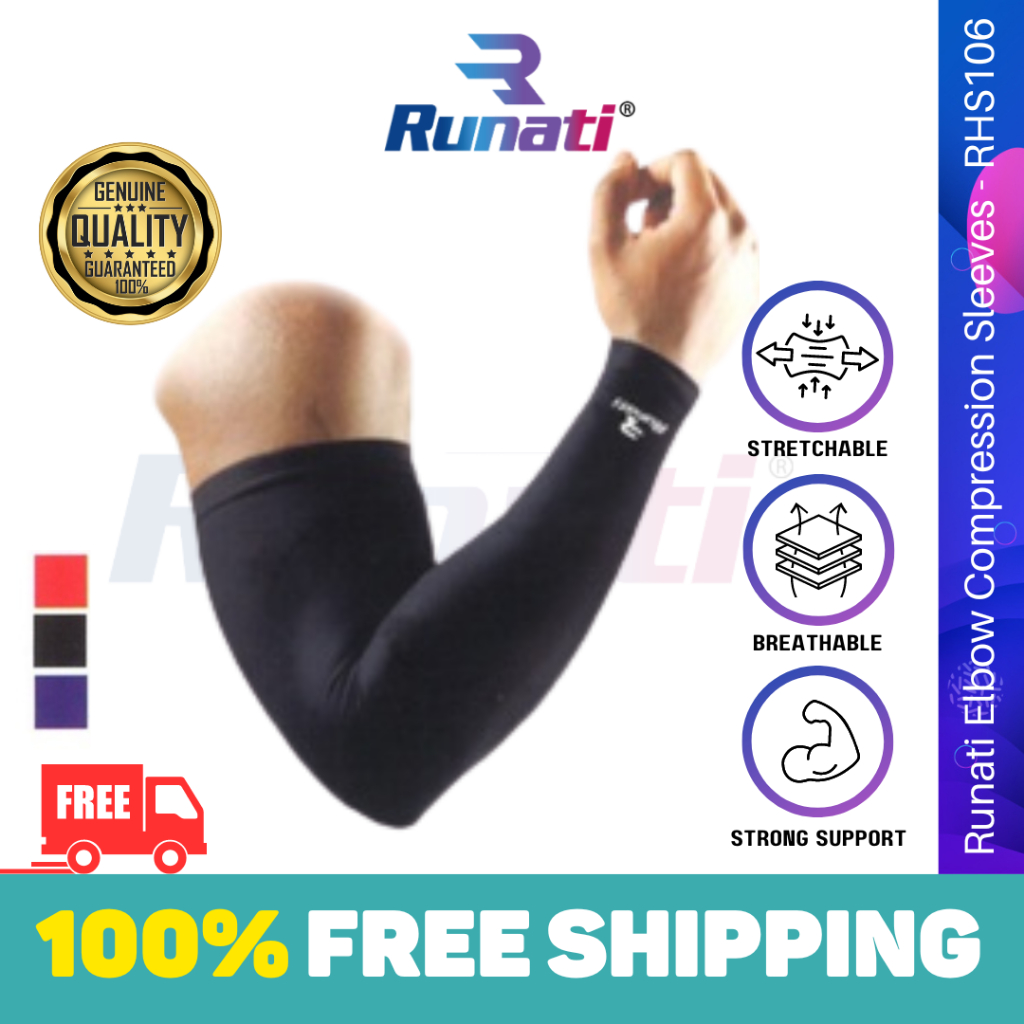 RUNATI Elbow Bicep Tricep Compression Sleeves Cool Arm Sleeves UV ...