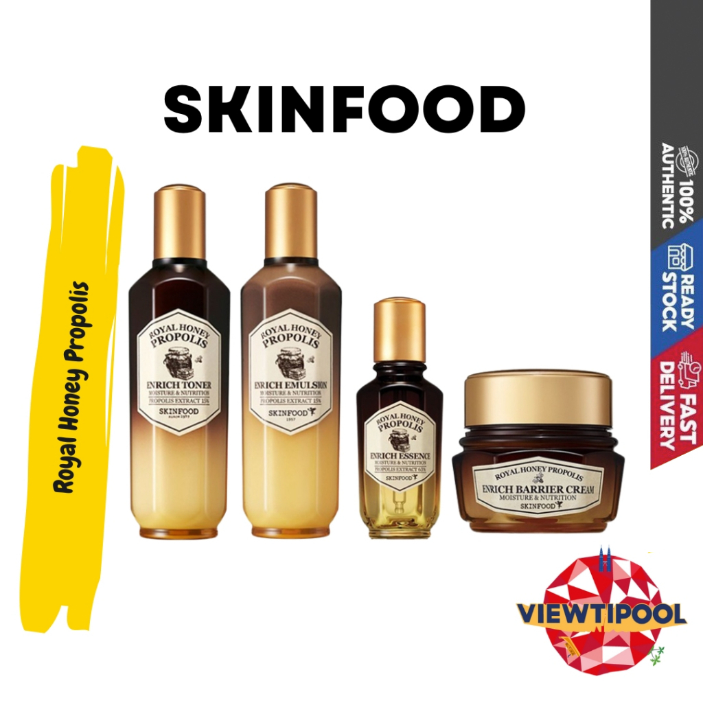 [SKINFOOD] Royal Honey Propolis Toner (160ml)/Enrich Cream(63ml ...