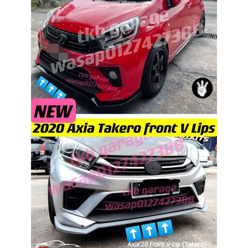 2020 Axia Takero front V Lips diffuser skirt | Shopee Malaysia