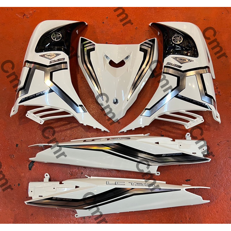 Cover Set Lc135 V2/V3/V4/V5/V6/V7 White Sticker Line Free Cap | Shopee ...