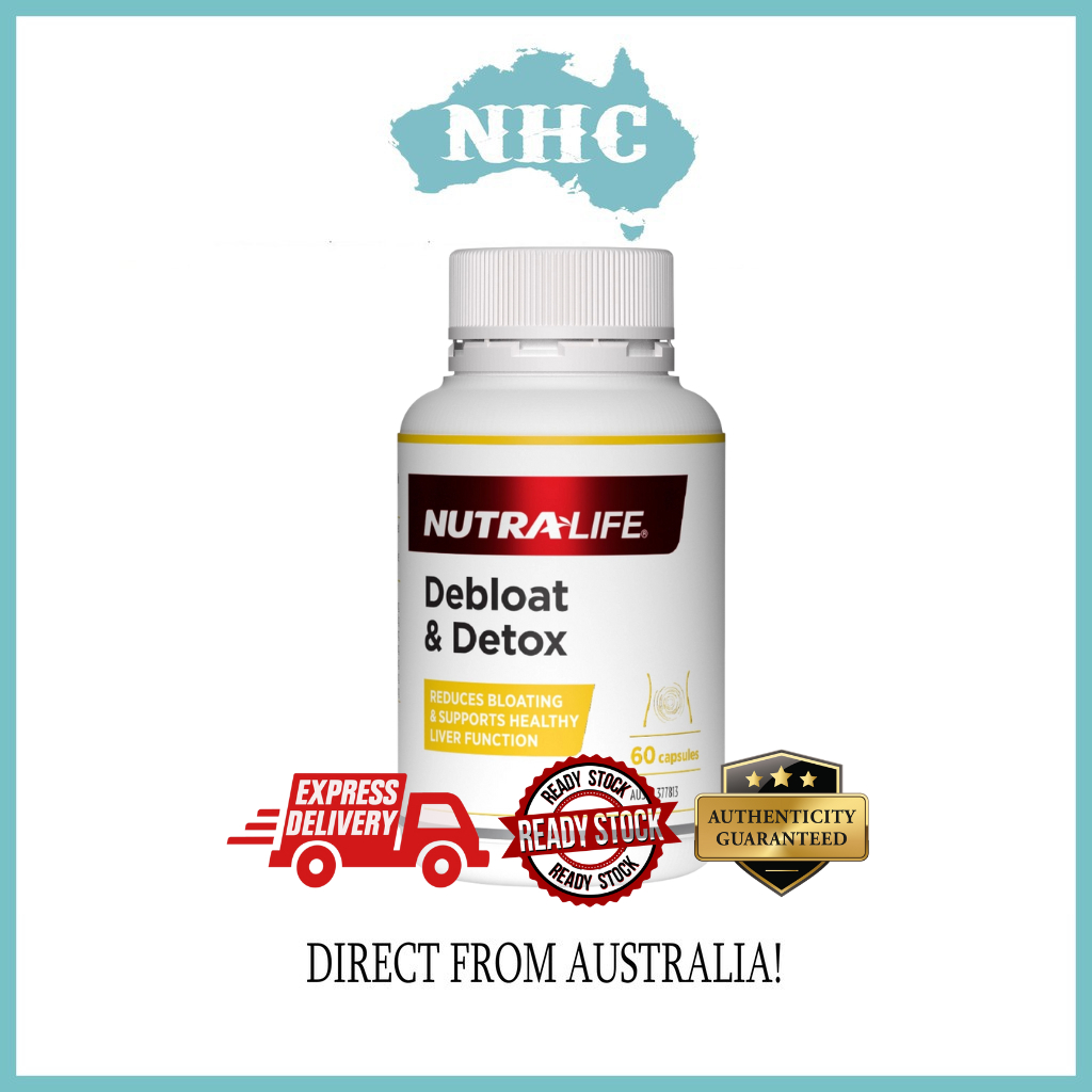 Nutra-Life Debloat & Detox 60 Capsules Exp 20/12/2025 | Shopee Malaysia