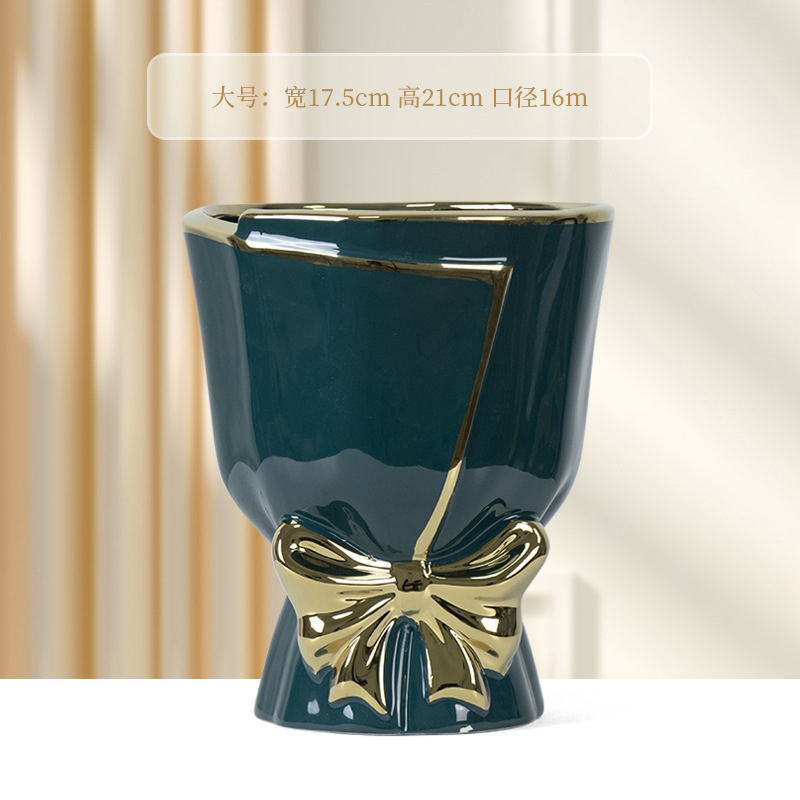 Large Nordic Minimalist Luxury Ceramic Flower Pot creative bouquet ...
