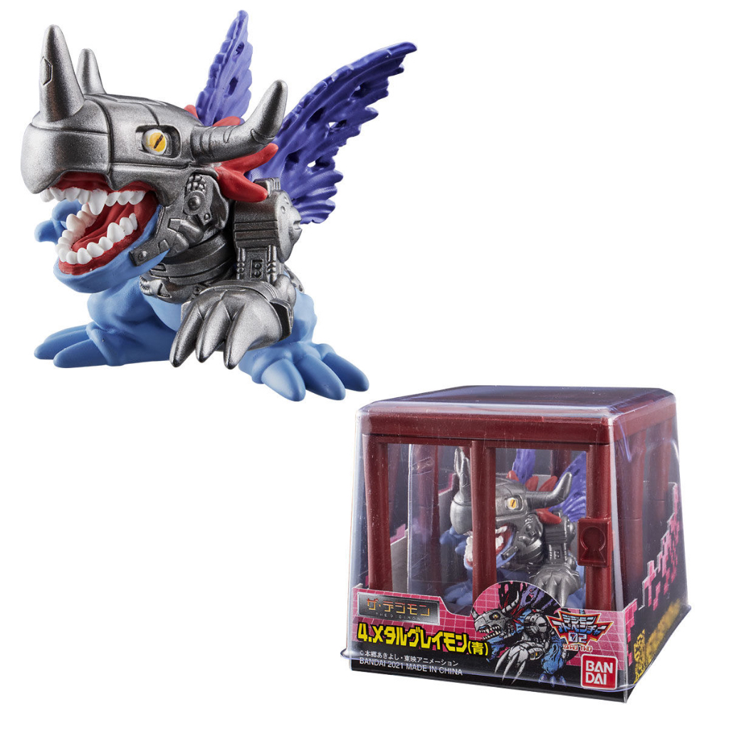 Bandai Digimon Adventure Mini Figure Cage (Dukemon, Omegamon, Greymon ...