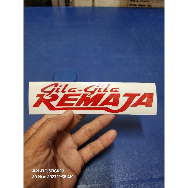 Sticker Gila Remaja | Shopee Malaysia