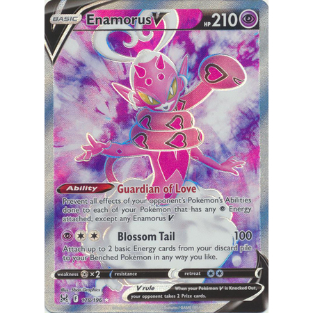 Enamorus V / 178/196 / Full Art Ultra Rare / Sword & Shield Lost Origin ...