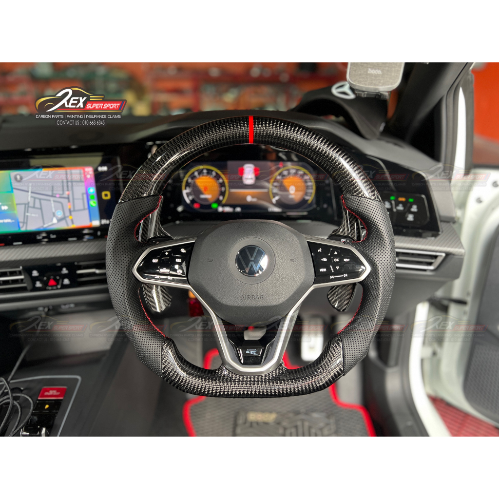 VW Volkswagen Golf MK8 GTI R R-Line Carbon Steering Wheel ( Trade In ...