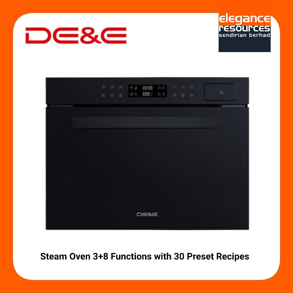 DE&E 45L Steam Oven 3+8 Functions with 30 Preset Recipes ZA4565A Built-In Oven | Shopee Malaysia